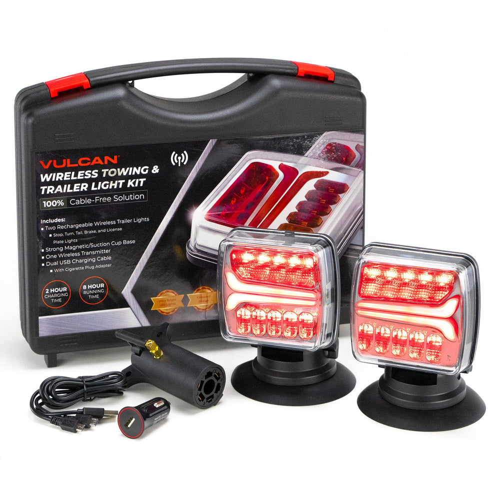 VULCAN Wireless LED Towing and Trailer Light Kit For Trucks, Trailers ...